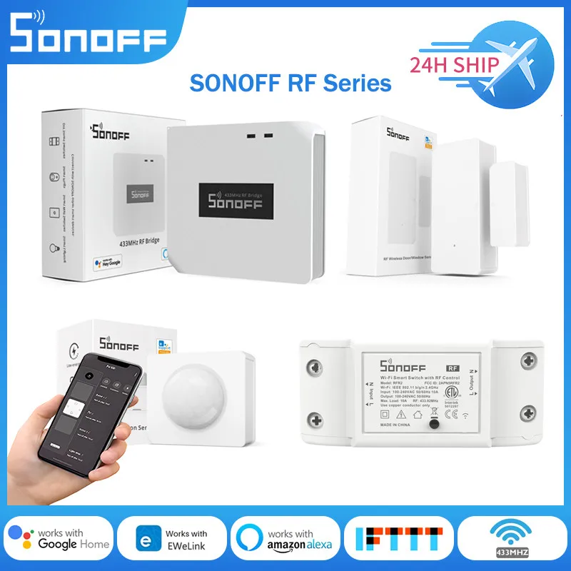 SONOFF-RF-Bridge-R2-433MHz-DW2-Door-Window-PIR3-Motion-Sensor-SONOFF ...