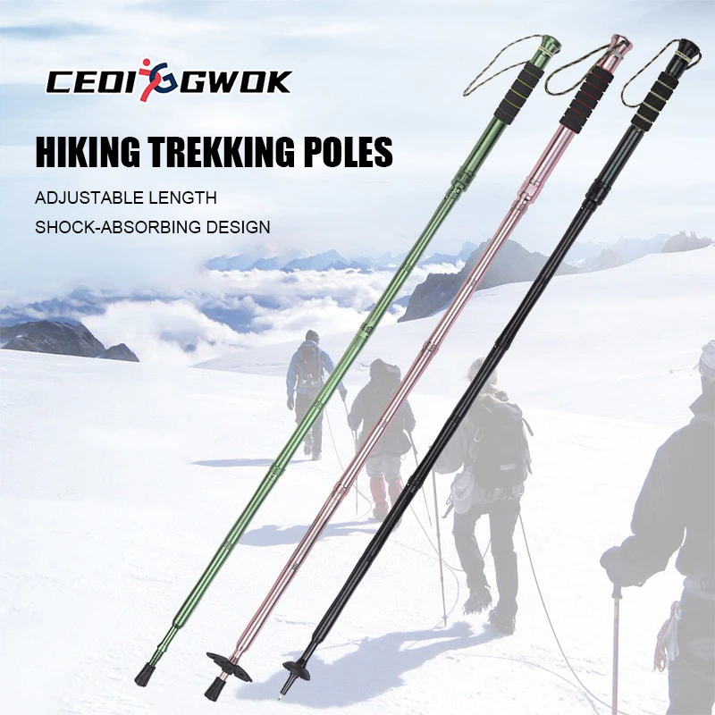 CEOI GWOK Spring Shock Absorbing Trekking Poles Lightweight Aluminum ...