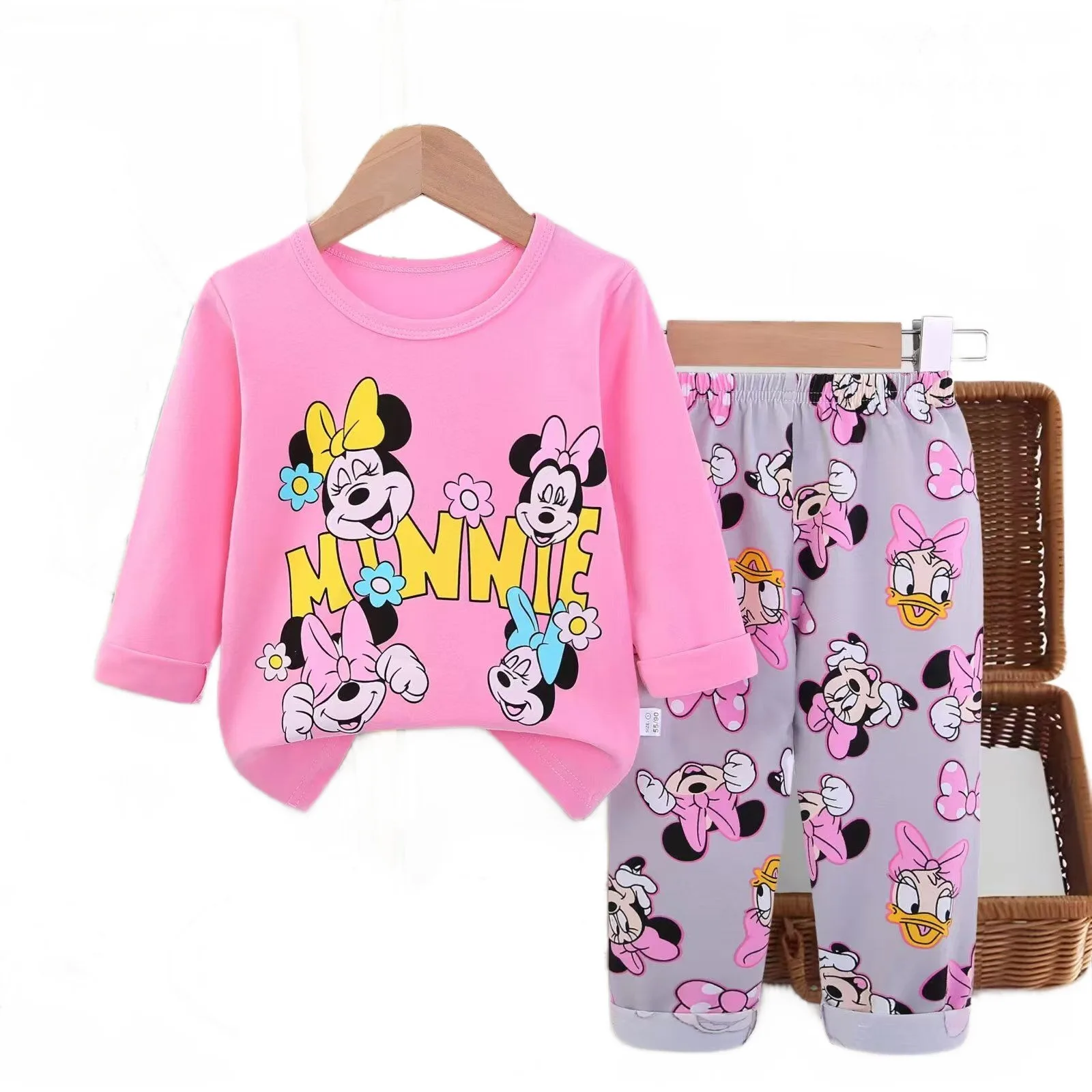 Cute-Baby-girls-Kids-Clothing-Minnie-girls-Clothes-Sets-100-Cotton-Baby ...