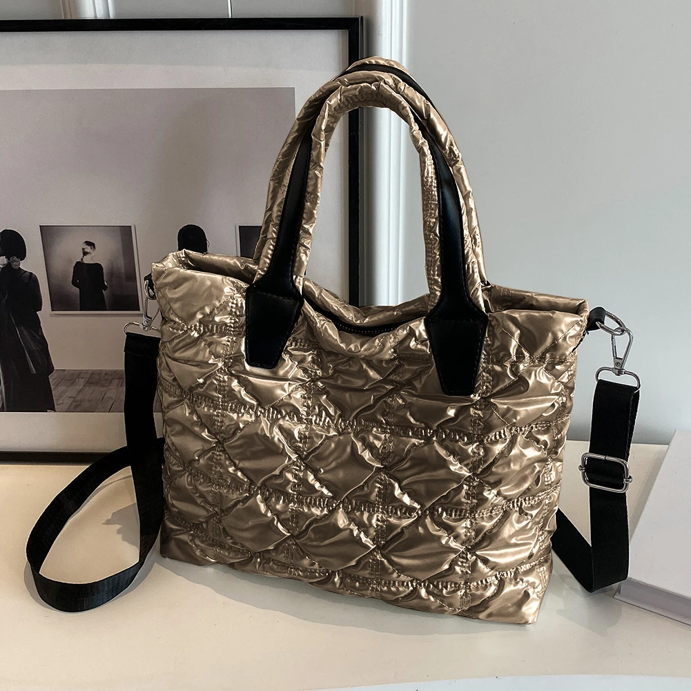 Quilted-Tote-Bag-for-Women-Handbags-Designer-Weekender-Bag-Light-Nylon ...