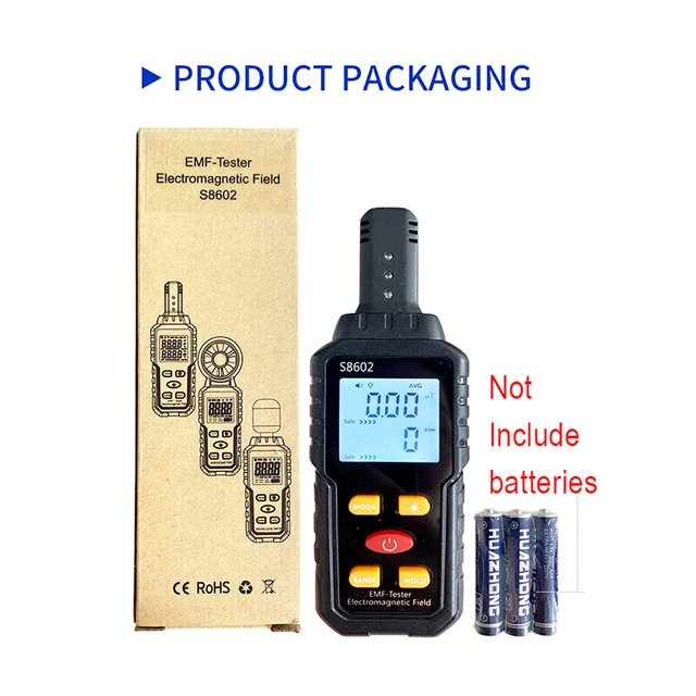3-in-1 EMF Meter Automatic Alarm Real-time Measure Radiation ...