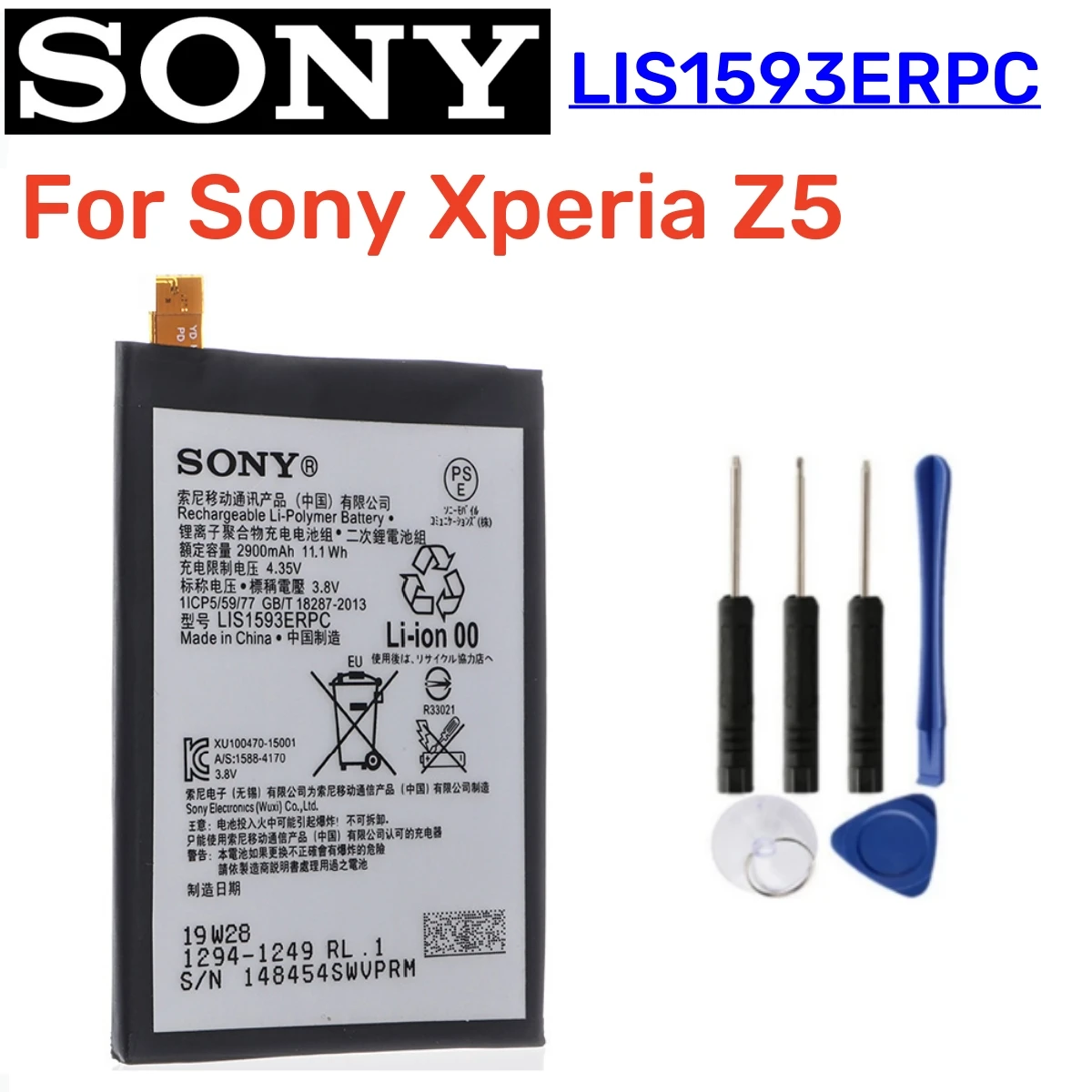 Original-LIS1593ERPC-Phone-Battery-For-Sony-Xperia-Z5-E6633-E6683-E6603 ...
