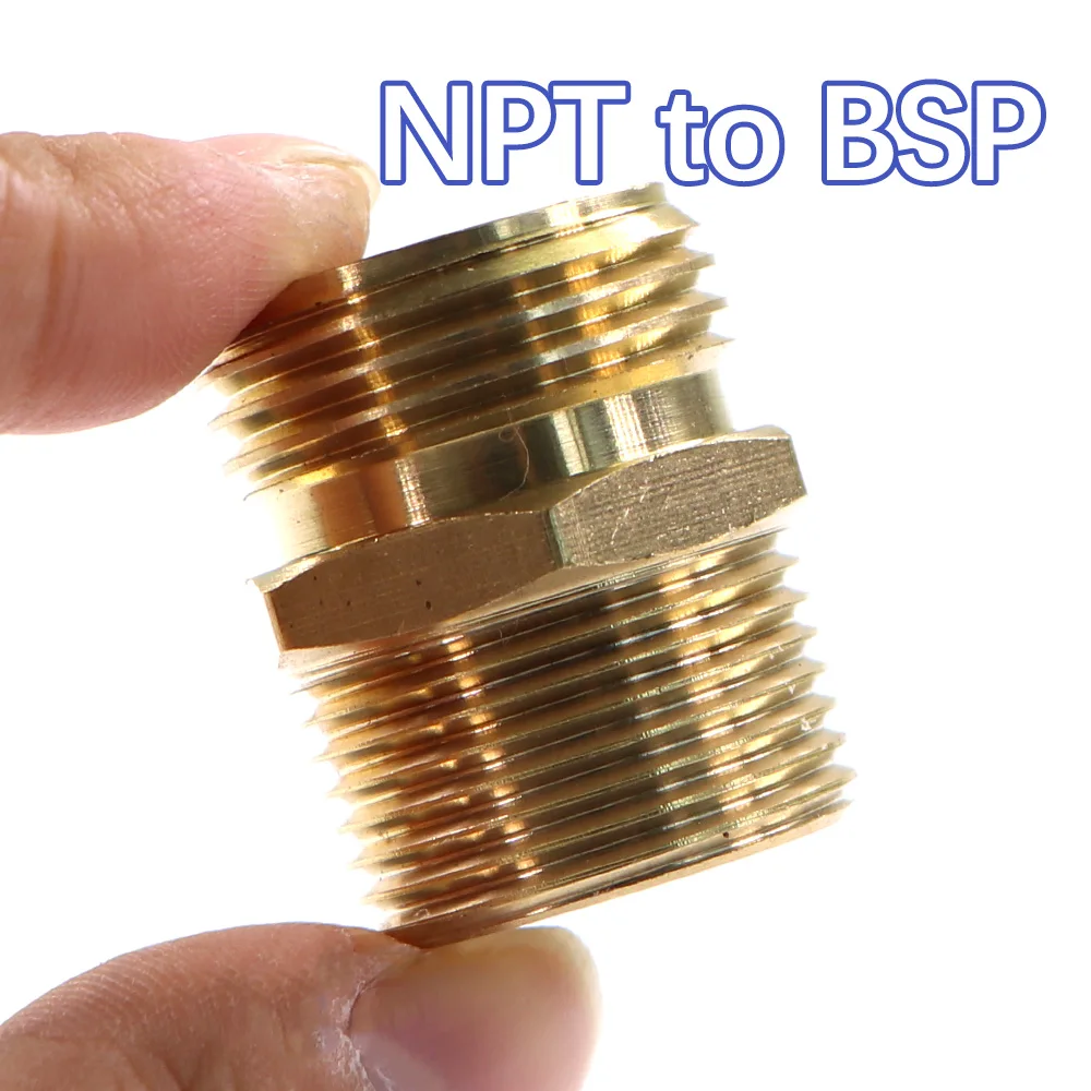 3-4-NPT-to-BSP-Male-Thread-Brass-Hexagon-Head-Adapter-Garden-Watering ...