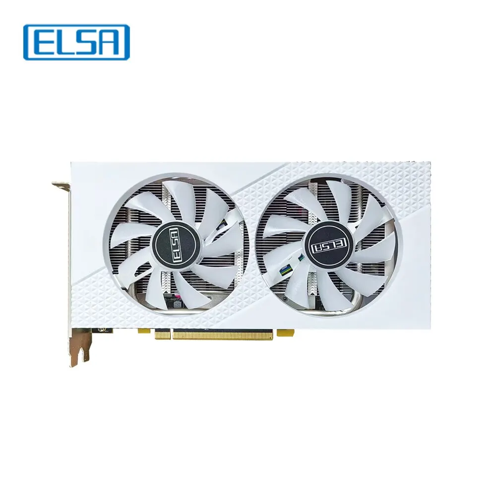 ELSA AMD RX 580, 8GB GDDR5 256 비트 GPU, 화이트 데스크 컴퓨터, 게임용 그래픽 - 티몬