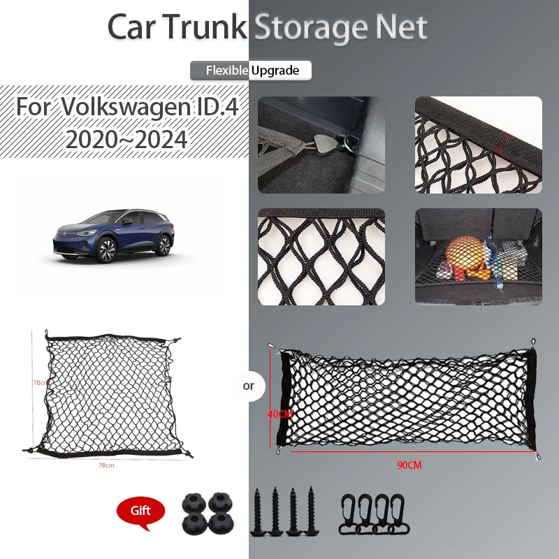 Car-Trunk-Storage-Nets-For-VW-Volkswagen-ID-4-Crozz-2020-2024-Nylon ...
