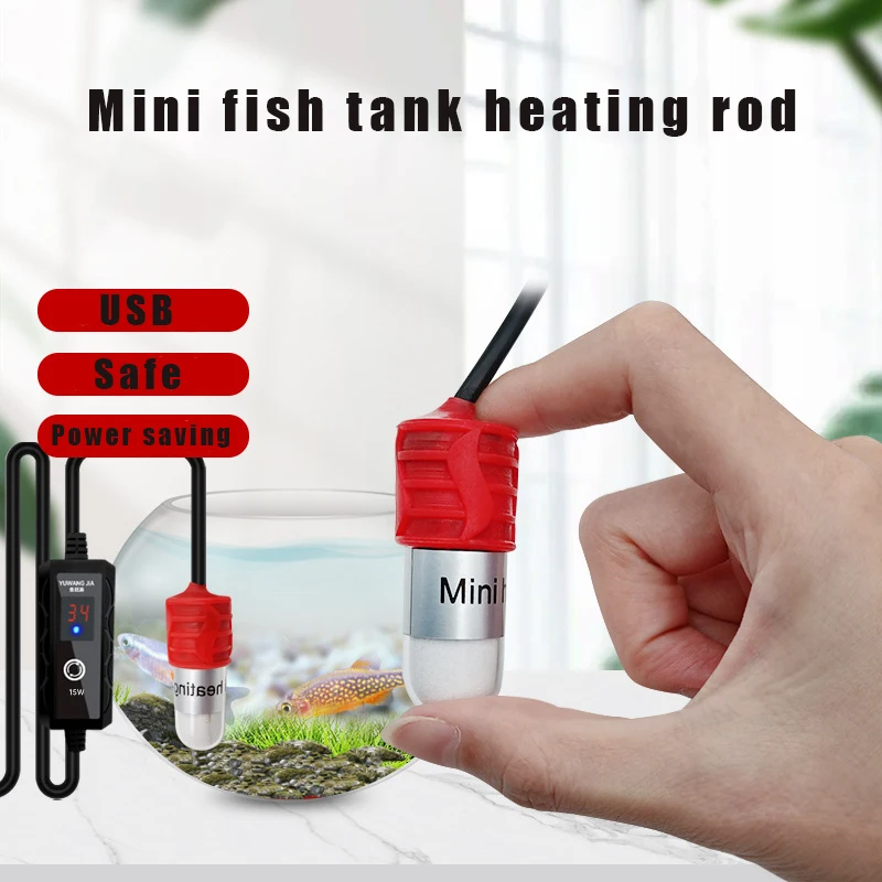 USB-Heating-Rod-Mini-Heater-Small-Fish-Turtle-Tank-Low-Voltage-Rapid ...