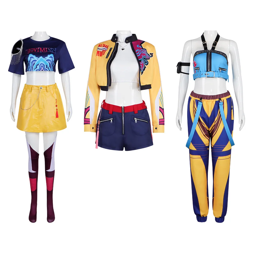 Movie KPop Demon Cos Hunter Rumi Cosplay Costume Zoey Mira Roleplay ...