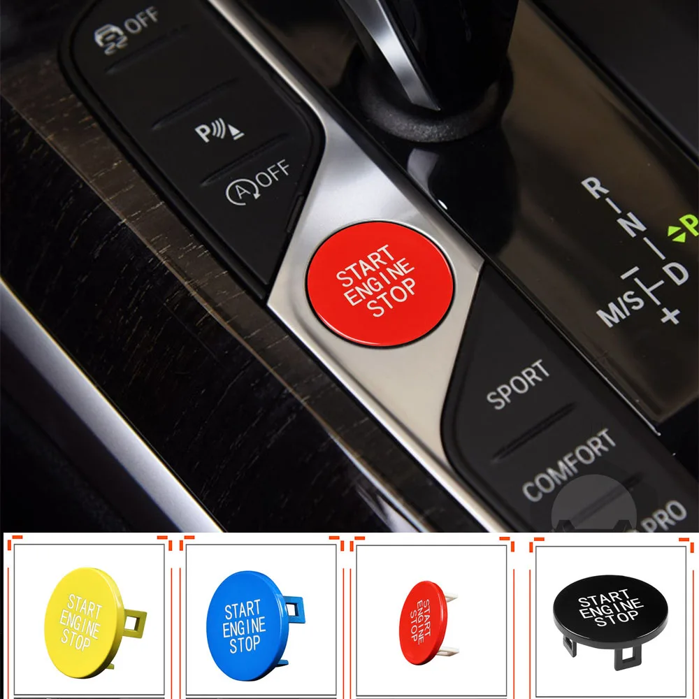 Car-Engine-Start-Button-Ignition-Cover-Stop-Switch-Accessories-Styling ...