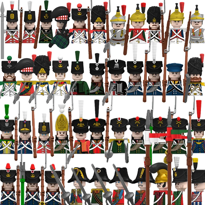 Medieval Military Napoleonic Wars Building Blocks Castle Knight Soldier ...