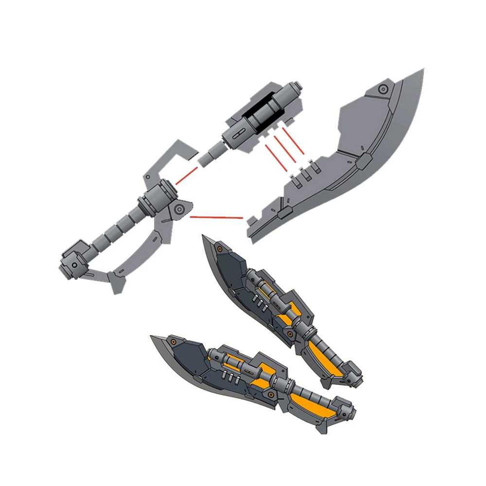 Phoenix-HG-RG-1-144-Zeon-Zaku-Universal-Thermal-Double-Blade-Double-Axe ...