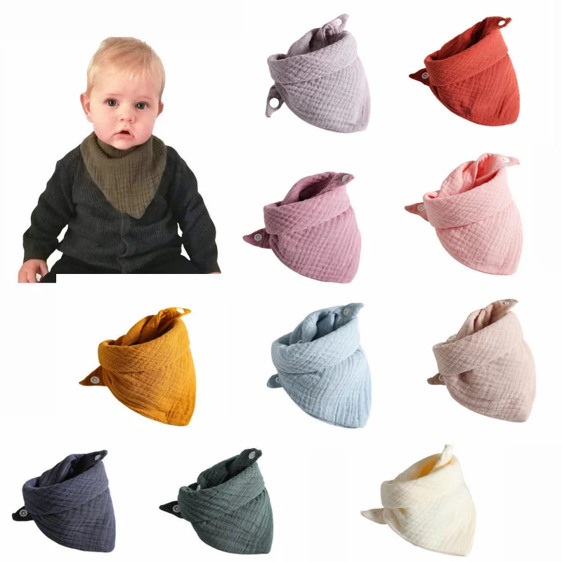 Organic-Cotton-Baby-Bibs-Triangle-Burp-Cloths-Cartoon-Saliva-Towel-Baby ...