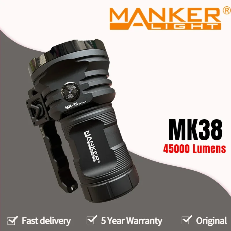 Manker-MK38-41500-Lumens-High-Power-Flashlight-USE-Rechargeable-Torch-with-8-Pcs-LED-Light ...
