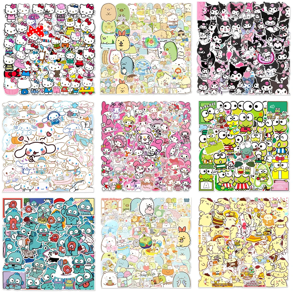 50pcs Sanrio Stickers Cinnamoroll My Melody Kuromi Suitcase Notebook ...