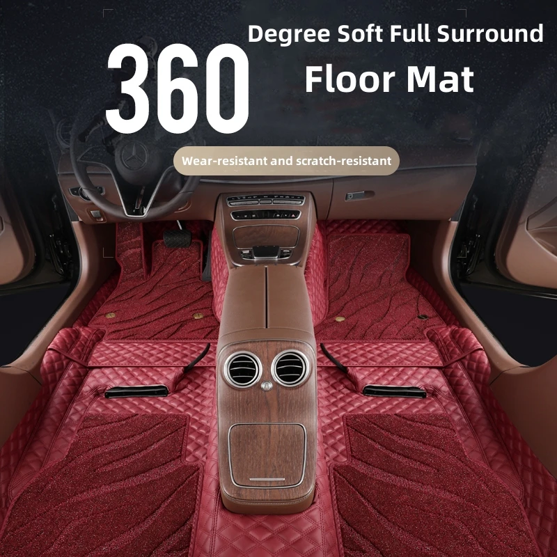 Custom Fit Car Floor Mat Interior Accessories 360 Degree Soft Nappa ...