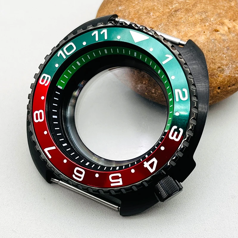 44mm-Abalone-PVD-Black-Watch-Cases-Fits-Seiko-6105-6309-Turtle-NH35 ...