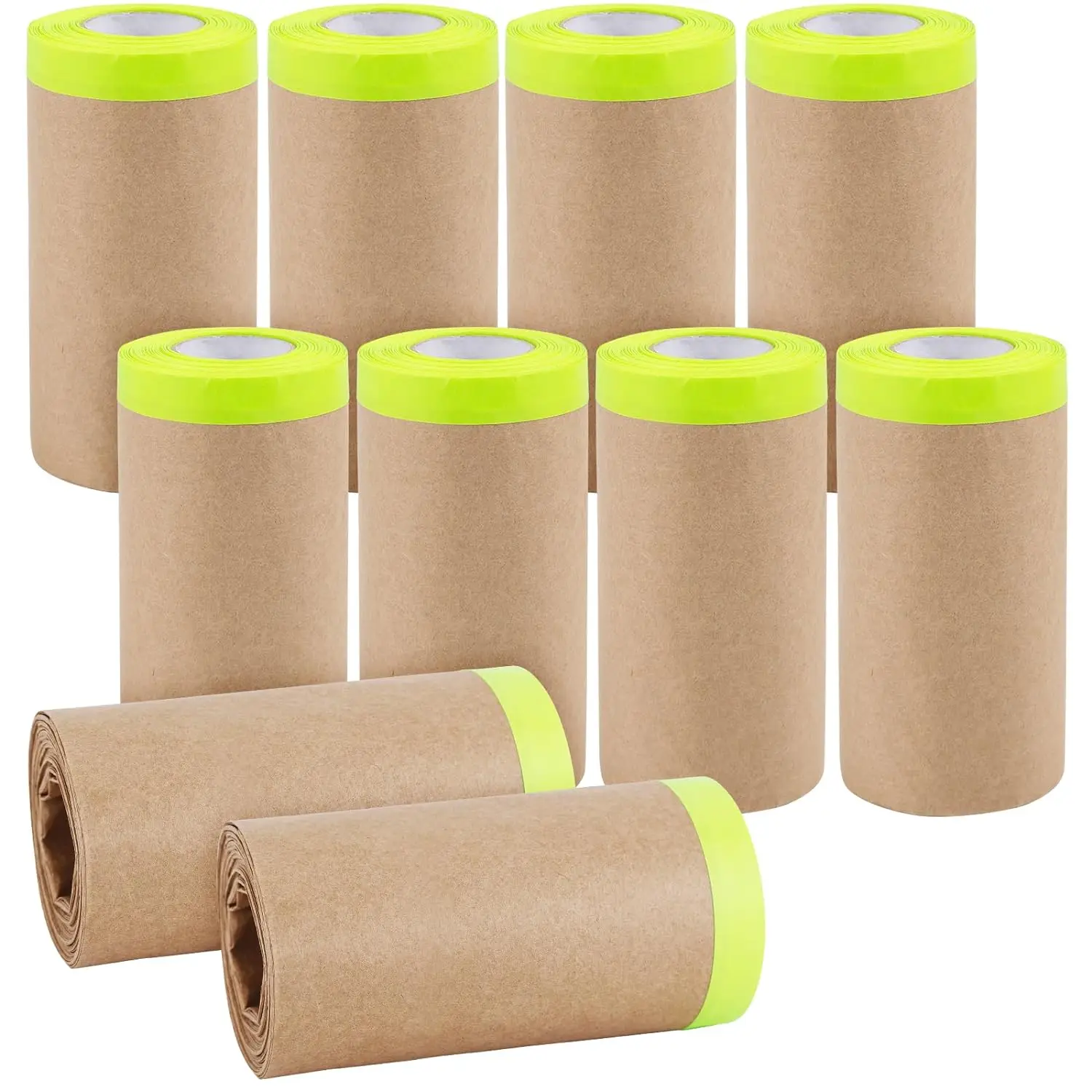 Pre-Taped-Masking-Paper-Wall-Treatmnt-Covering-For-Painting-Spray ...