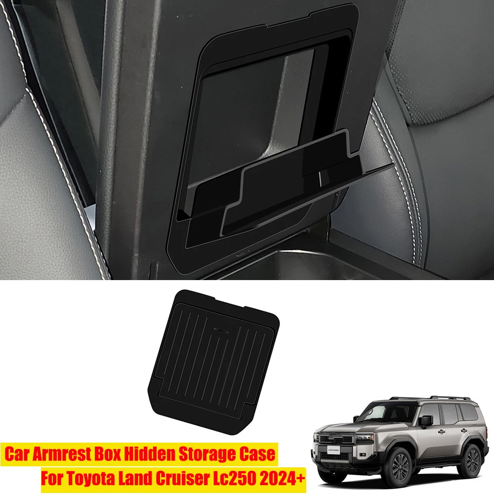 For Toyota Land Cruiser LC250 2024+ Armrest Box Hidden Storage Case Car ...