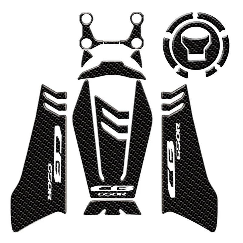 Carbon Fibre Motorcycle Gas Cap Tank Pad Protection Sticker Decal For ...