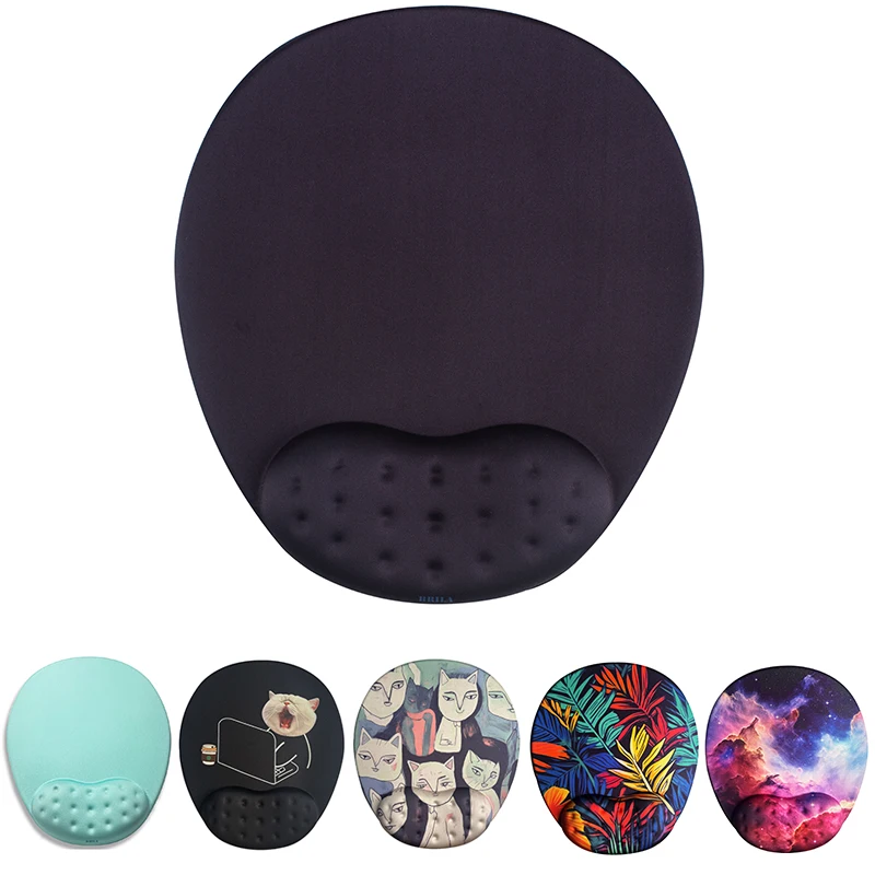 Ergonomic Mouse Pad with Wrist Rest- Memory Foam Hand Elbow Support ...