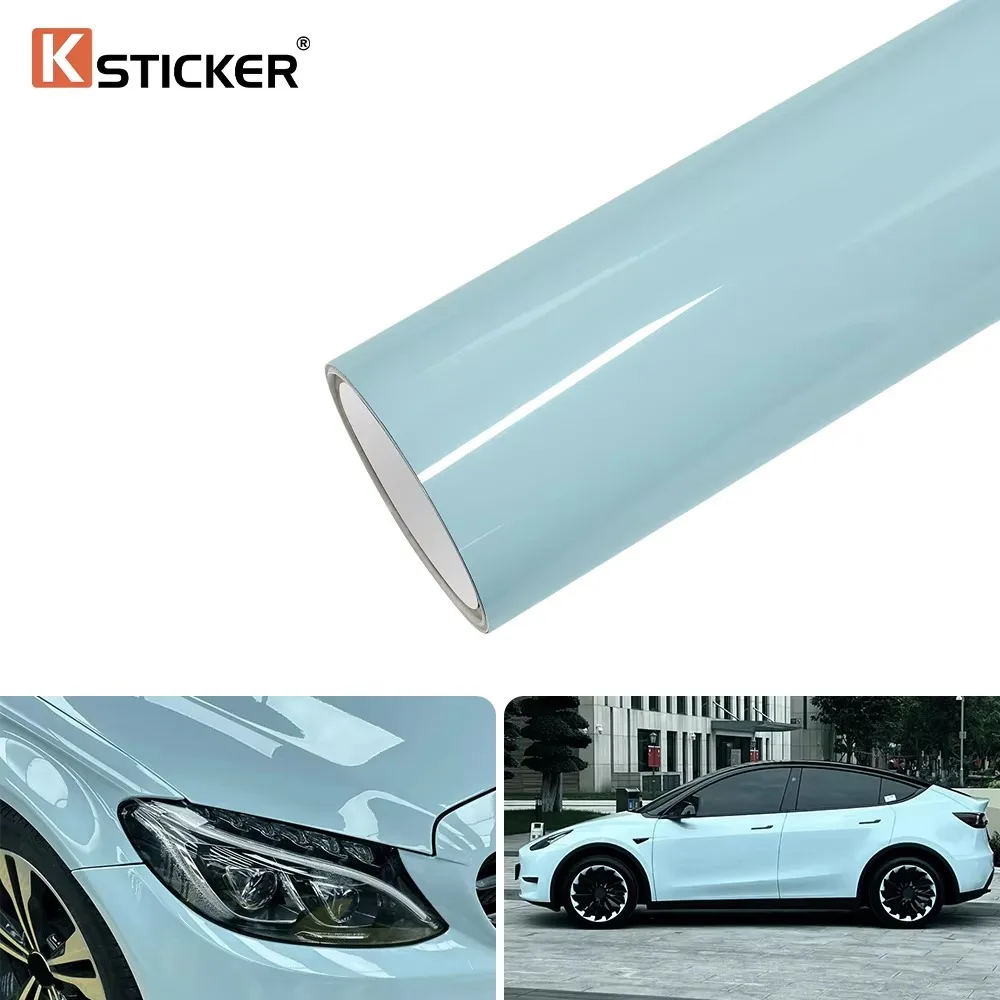 Gulf Blue Wrap Vinyl Film Bright Wrapping Car Vehicle Whole Body Decal ...