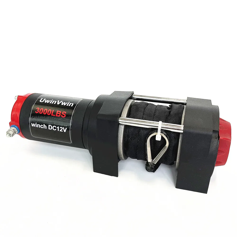 3000LBS-Electric-Winch-12V-Synthetic-Rope-Electric-Winch-for-Towing-ATV ...