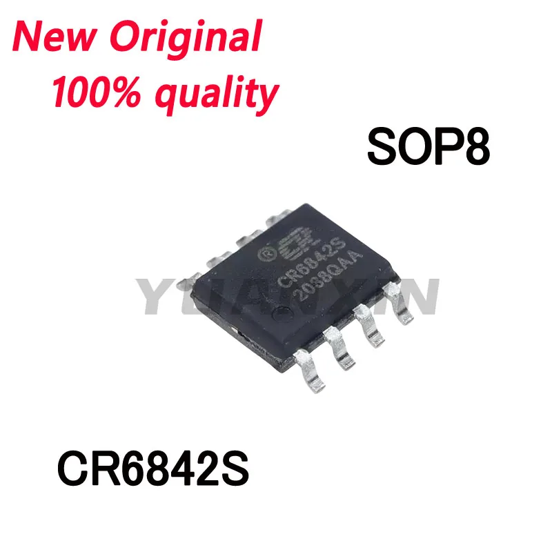 10~PCS New Original CR6842S CR6842 SOP8 PWM power controller chip In ...