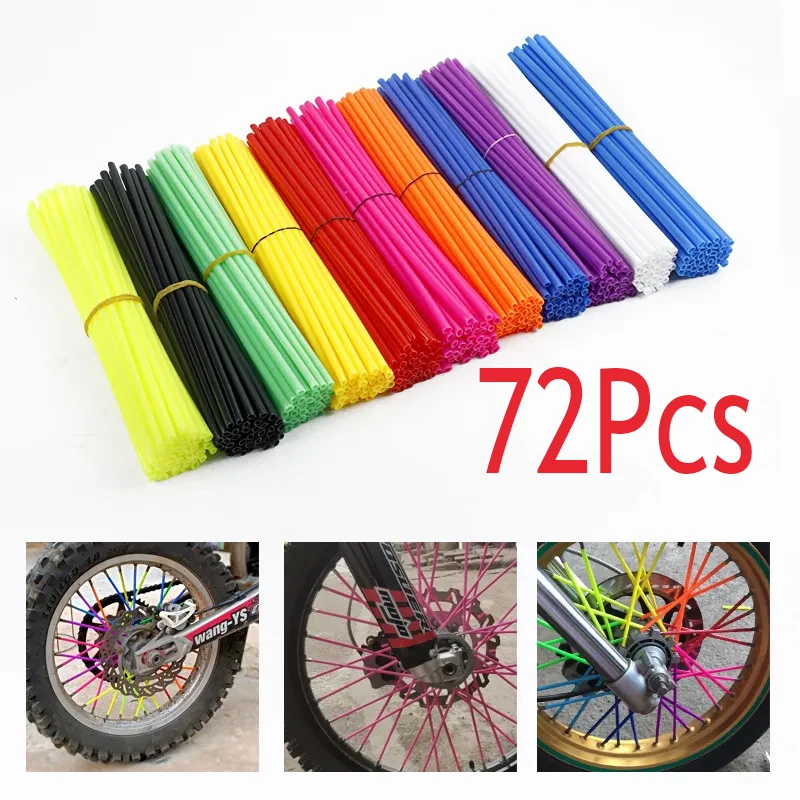 72pcs-Motorcycle-Bike-Wheel-Rim-Spoke-Skins-Covers-Wrap-Tubes-Decor ...