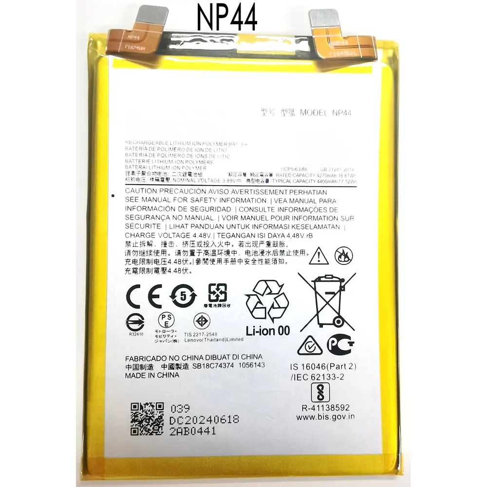 New Genuine Replacement Battery NP44 For Motorola S30 Pro XT2243-2 ...