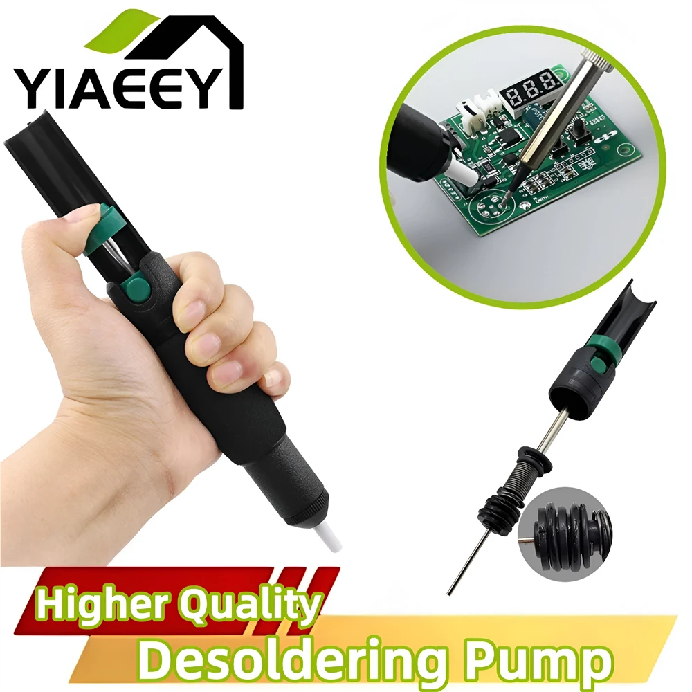 Plastic-Powerful-Desoldering-Pump-Suction-Tin-Vacuum-Soldering-Iron ...