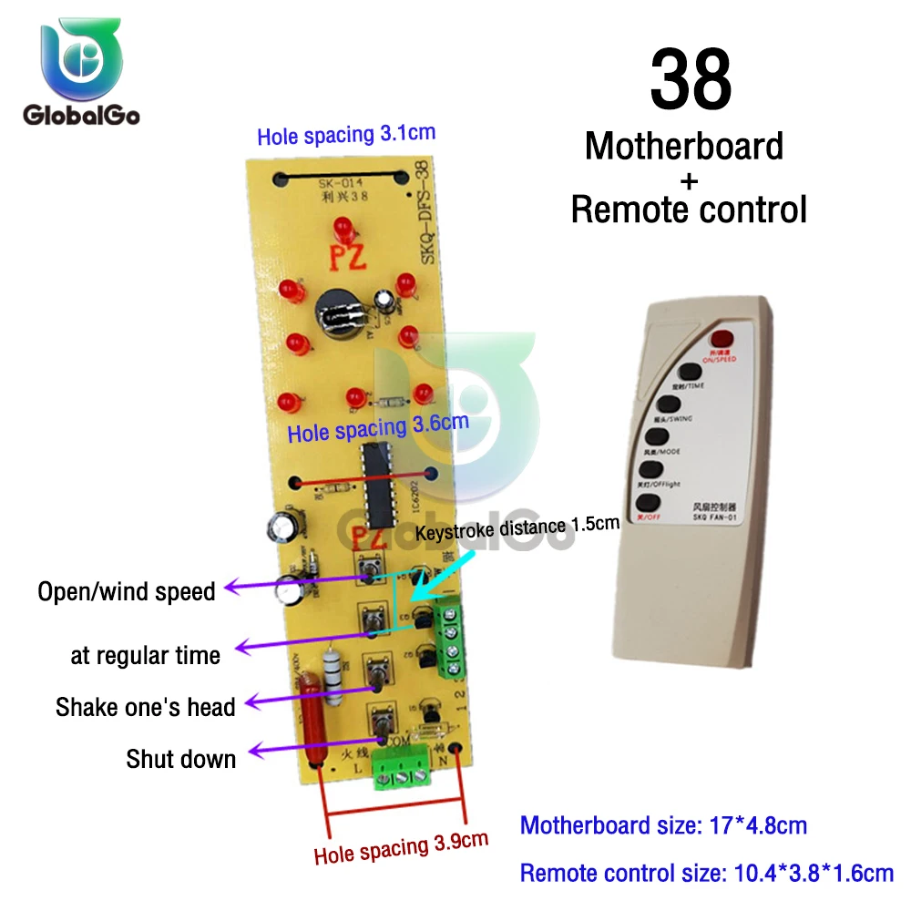 Air-Conditioner-Control-Panel-with-Remote-Control-Cooling-Fan-Floor-Fan ...