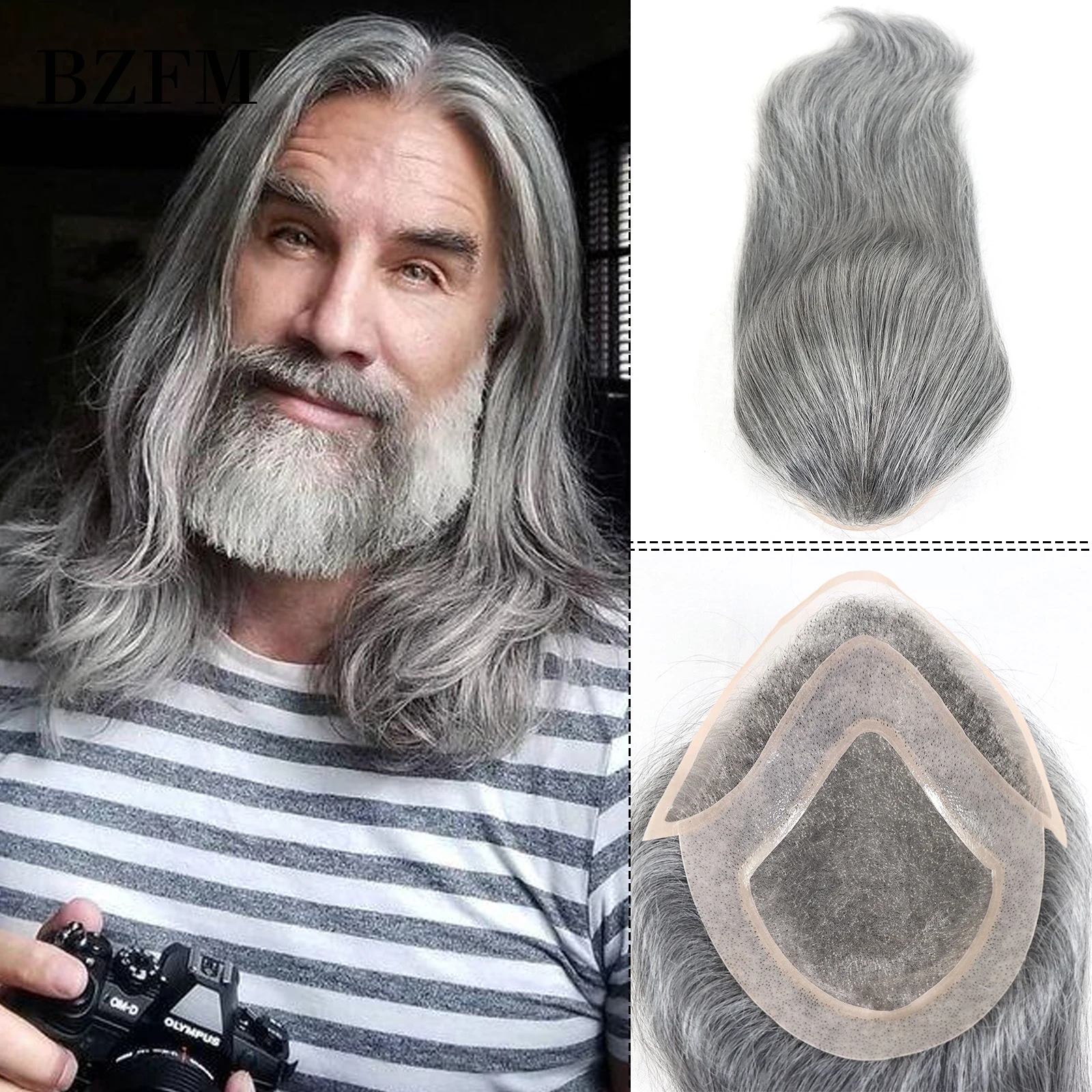 12Inch-Long-Straight-Human-Hair-Men-Toupee-Mono-Lace-PU-Toupee-For-Men ...