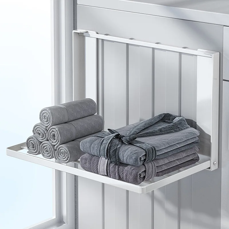 Magnetic-Metal-Washing-Machine-Side-Shelf-Space-saving-Folding-Clothes ...