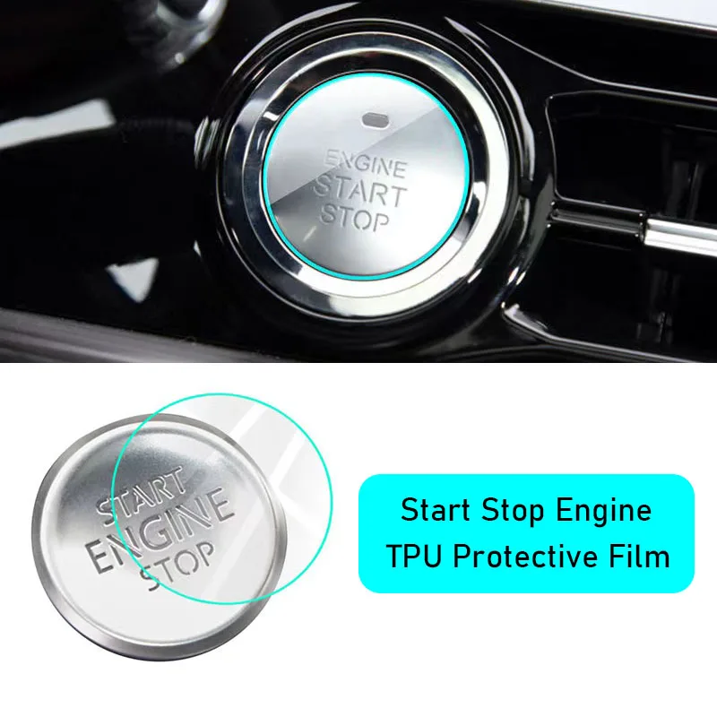 1pcs-TPU-Car-Start-Stop-Engine-Button-Ignition-Protective-Film-For ...