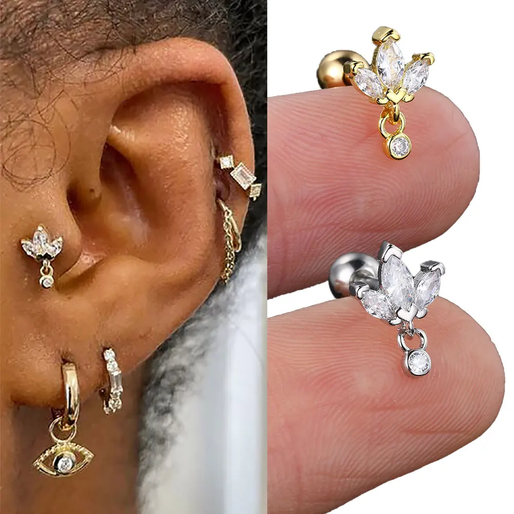 Tragus-Helix-Flat-Lobe-Ear-Cartilage-Piercing-Drop-Earring-for-Women ...
