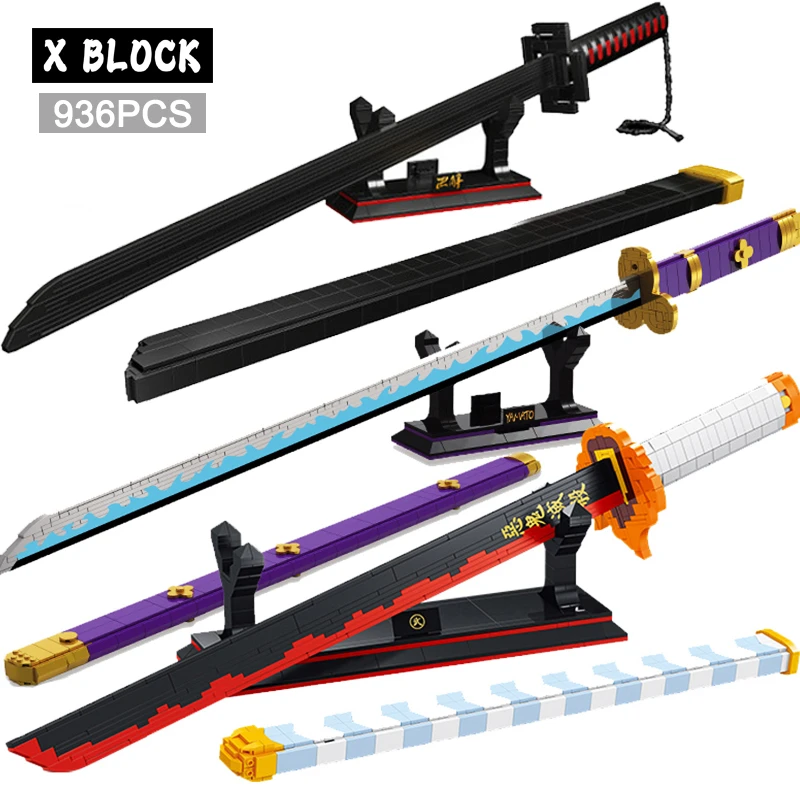 Samurai Sword Building Blocks Ninja Blade Katana Japanese Anime ...