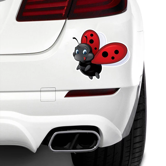 Vinyl Car Sticker Ladybug Vinyl Decal Sticker - Red Car Decal For ...