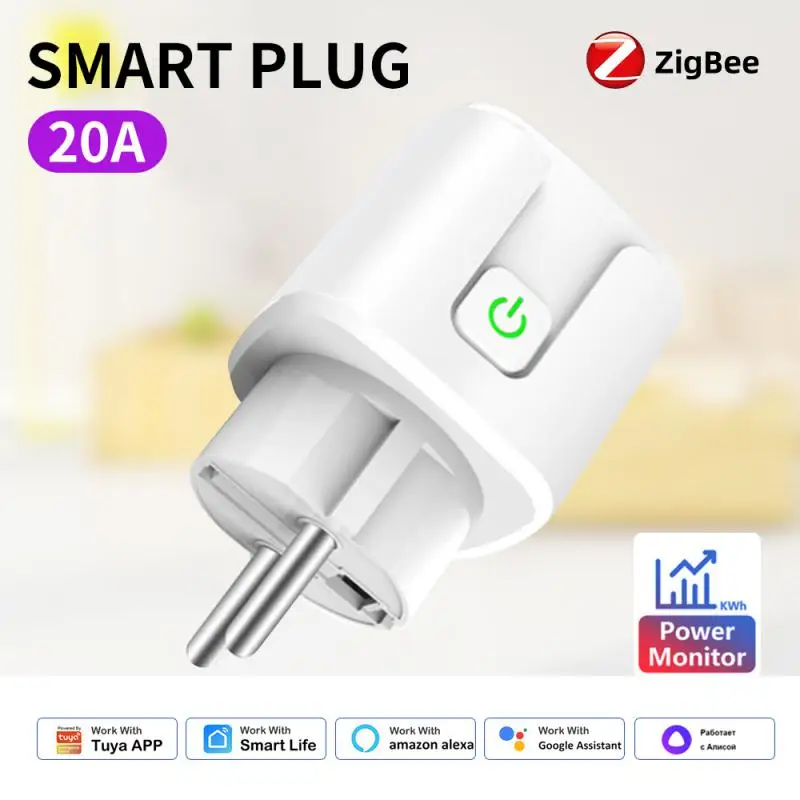 Tuya-ZigBee-Smart-Plug-20A-EU-Wireless-Remote-Socket-Power-Monitor-Timer-Adapter-Voice-Control ...