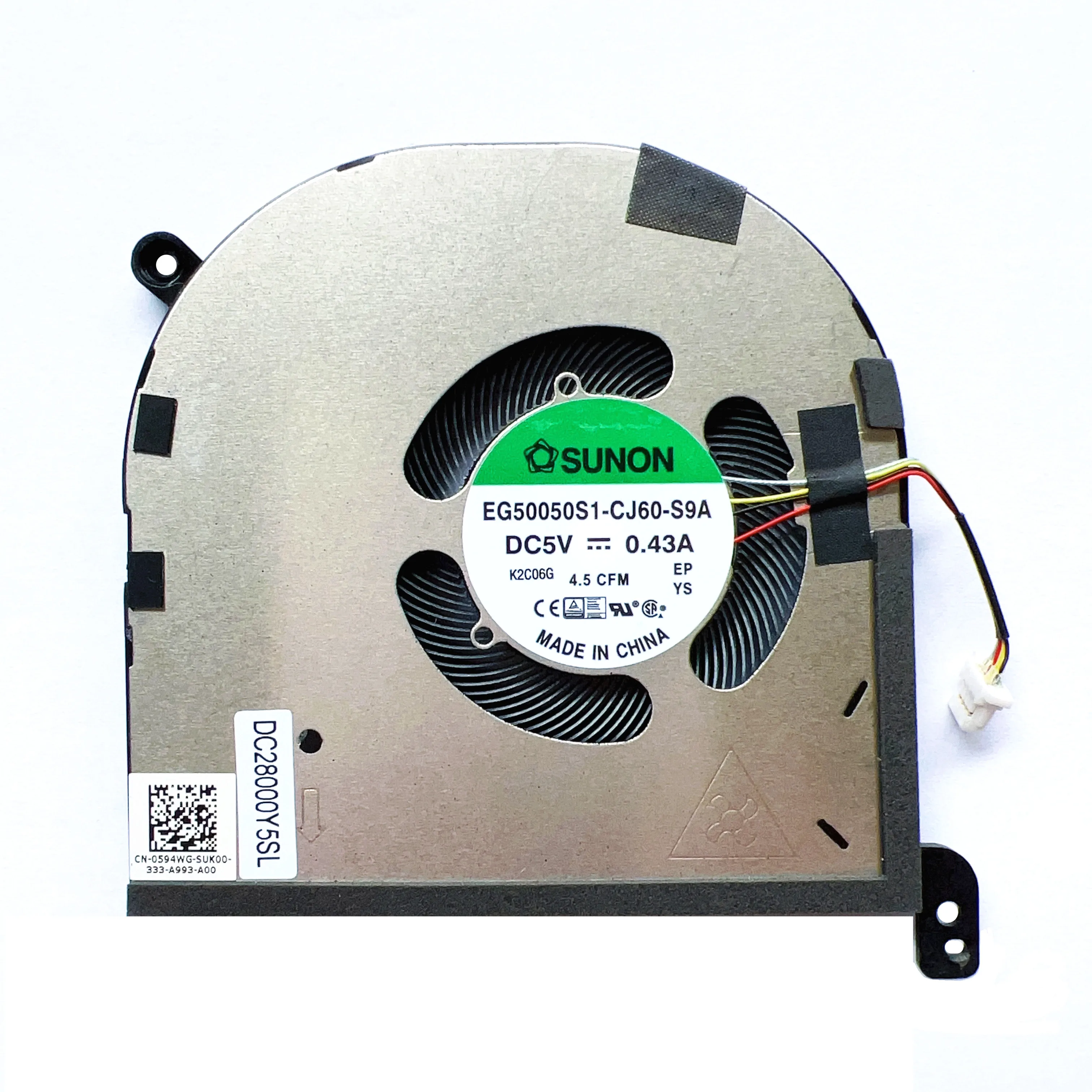 Computer CPU Fans For DELL XPS15 9520 Precision 5570 Cooling FAN ...