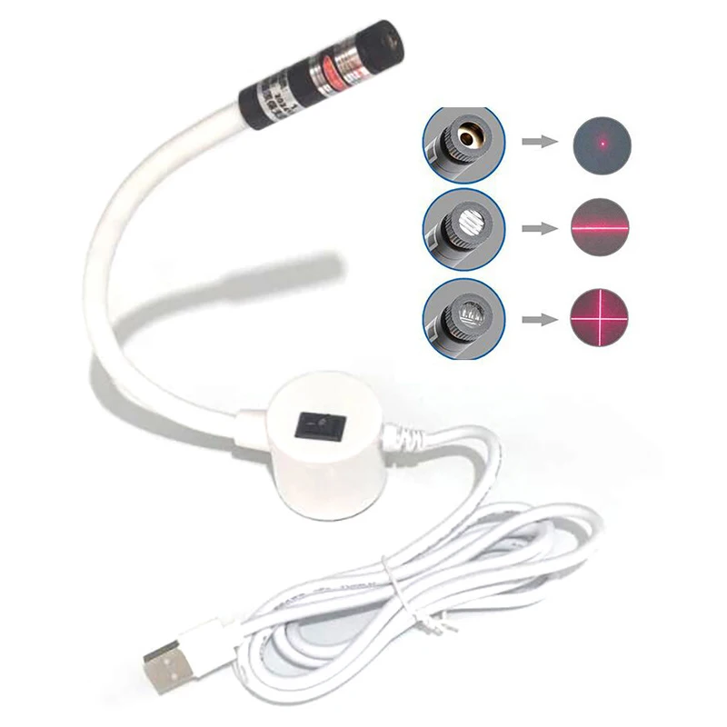 DC5V Line/Cross Sewing Machine Accessories USB Red Laser Positioning L ...
