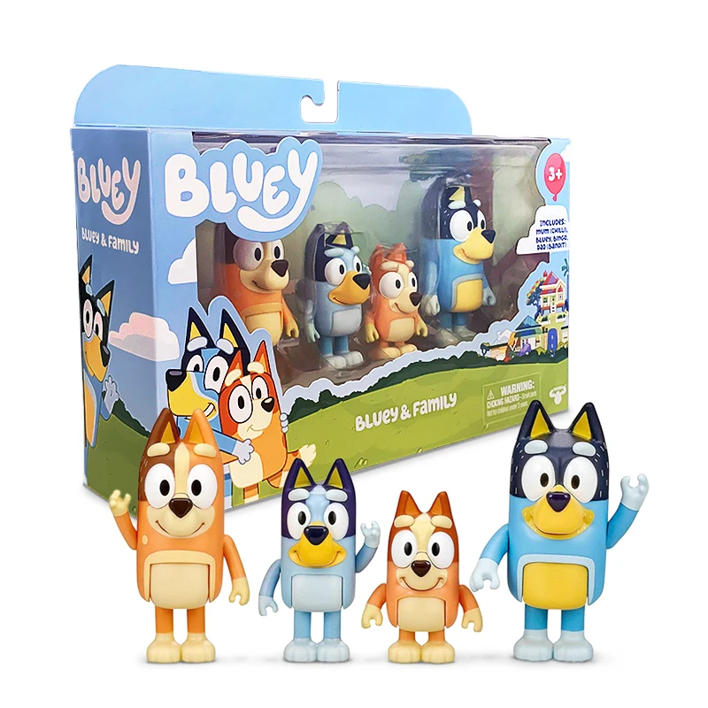 Bluey-Anime-Bingo-Bandit-Chilli-Action-Figure-Toy-Set-Family-And-School ...