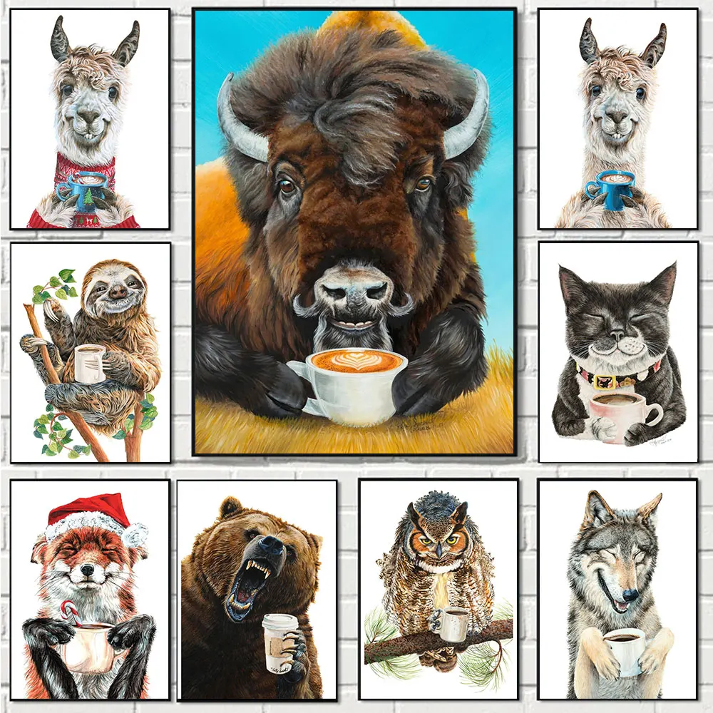 Coffee Funny Animals