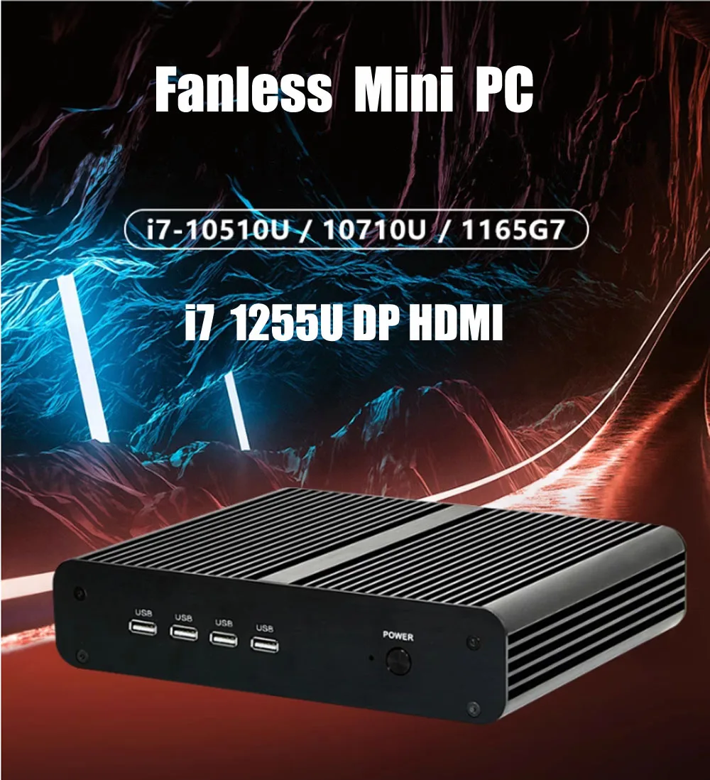 Fanless-Gaming-Mini-Computer-12th-gen-8Core-i7-1255U-1165G7-12MB-Cache ...