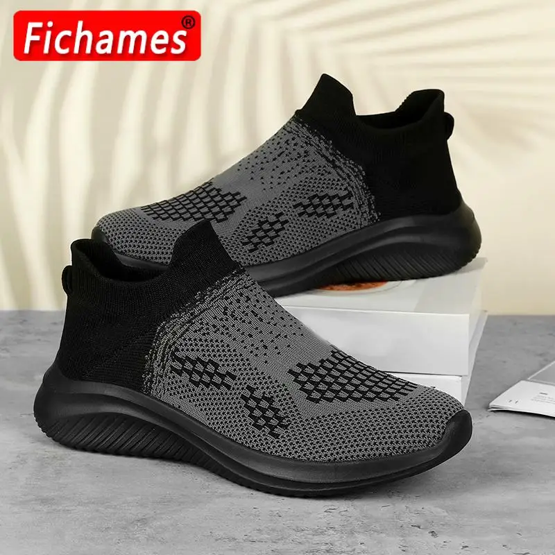New Men Sneakers Light Fashion Casual Shoes Slip-on Comfortable Shoes ...