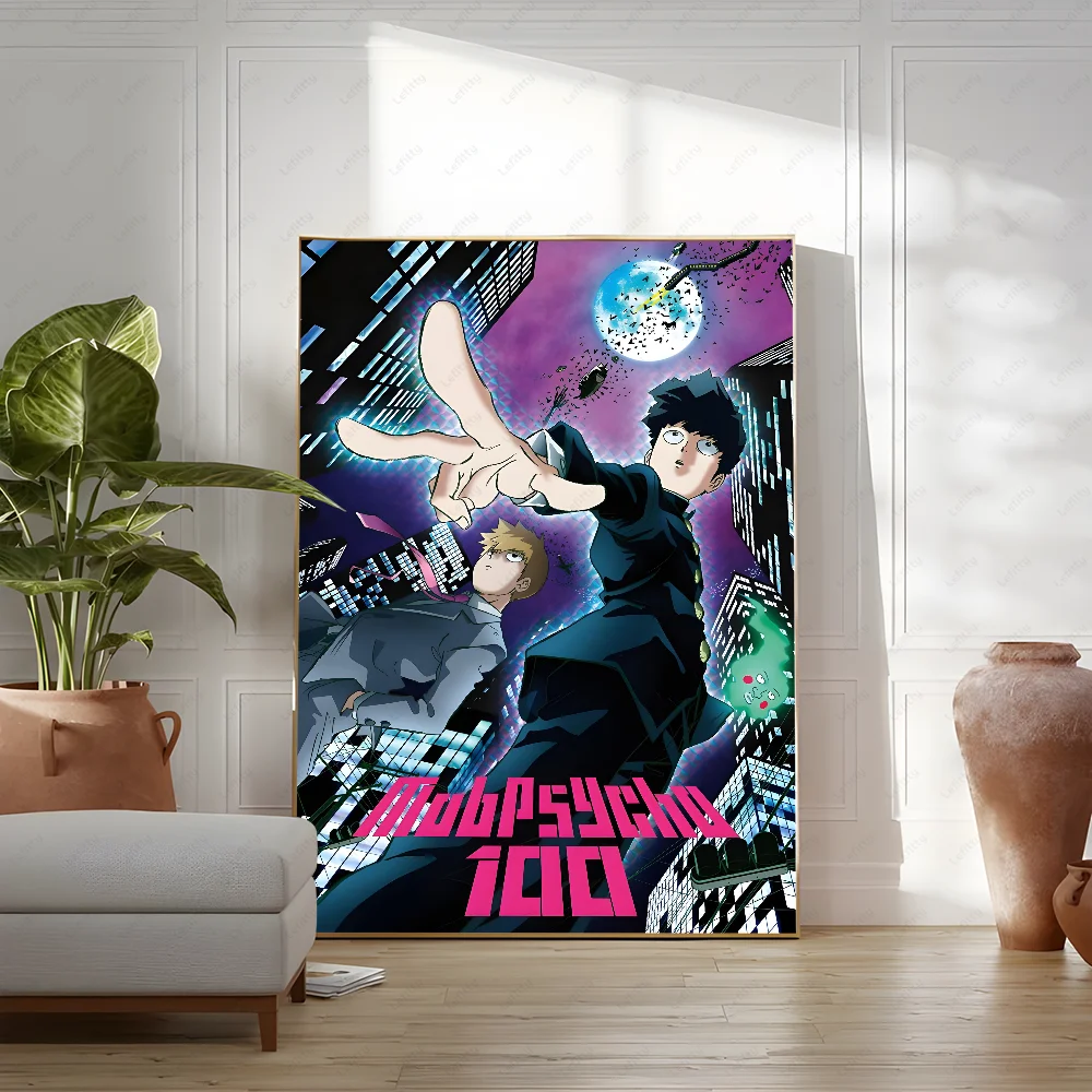Japan Anime M-Mob P-Psycho 100 Cartoon Poster Sticky Wall Art Printing ...