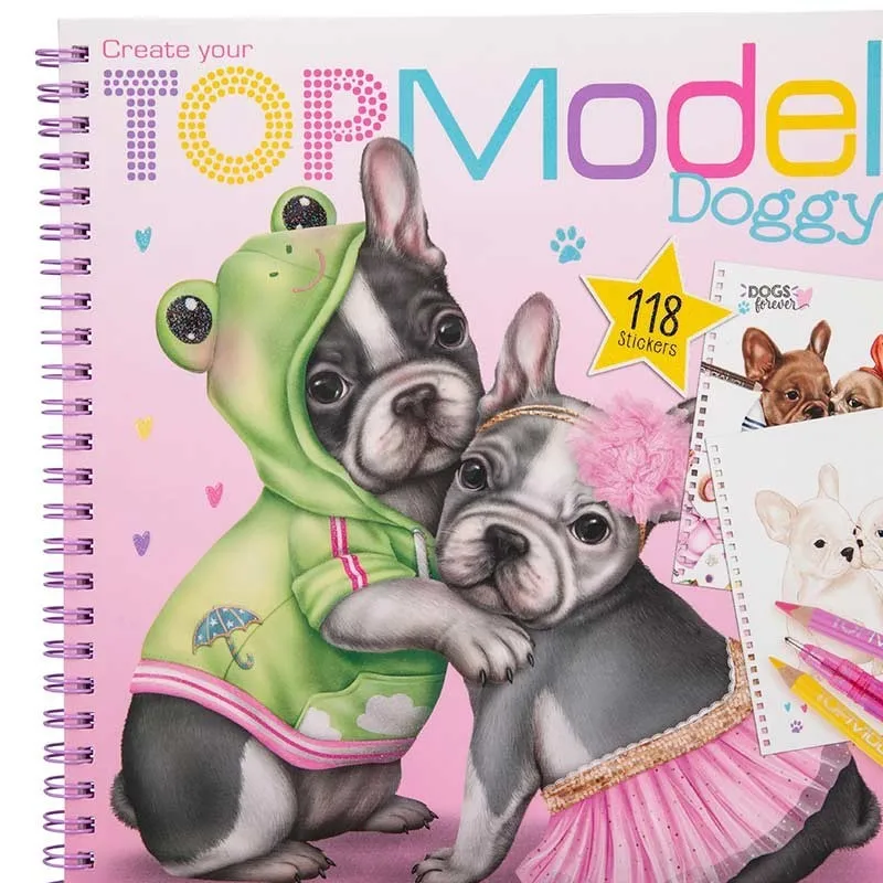 Top Model Doggy Coloring Pages