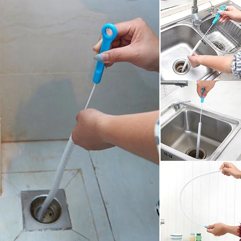 71cm-Flexible-Sink-Overflow-Drain-Unblocker-Clean-Brush-Cleaner-Kitchen ...