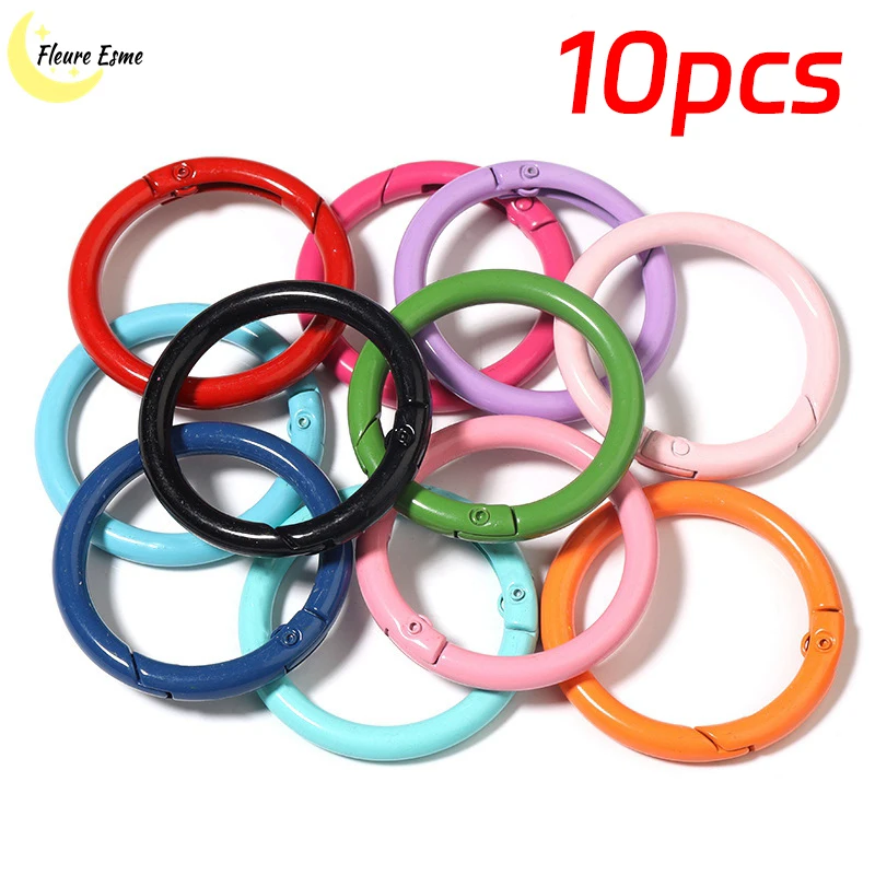 10pcs-lot-Multicolor-Keyring-Carabiner-Split-Rings-Key-Ring-for-DIY ...