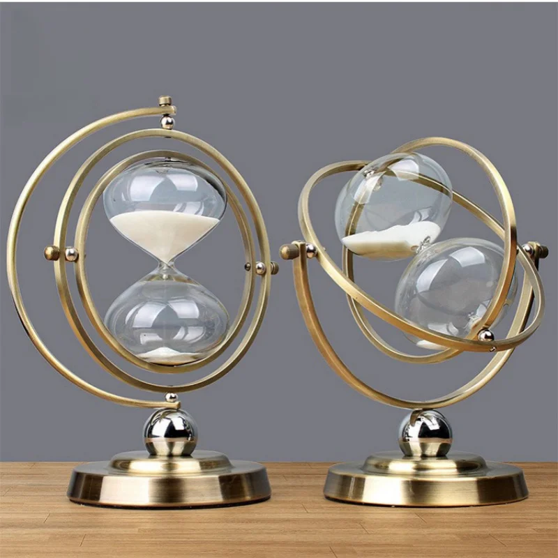 Luxury-Globe-Timer-Sand-Clock-Retro-Sandglass-Time-Hourglass-Nordic ...
