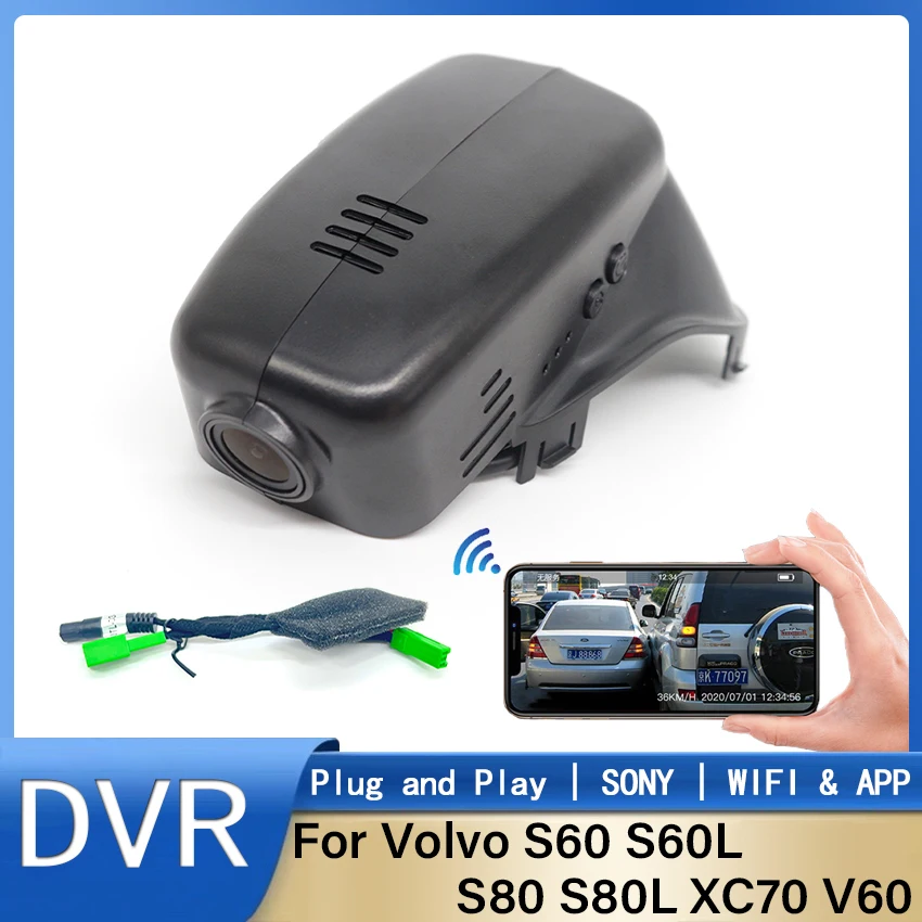 Plug-and-play-Wifi-Dash-Cam-Car-DVR-Recorder-Cameras-For-Volvo-S60-S60L ...