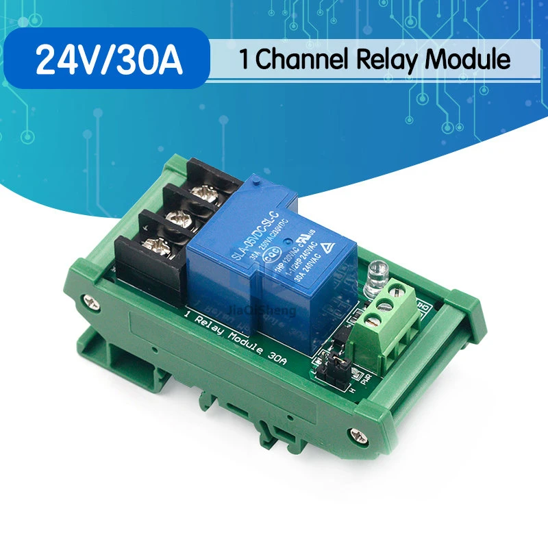 5V 12V 24V One 1 Channel Relay Module 30A with Optocoupler Isolation Supports High/Low Level ...